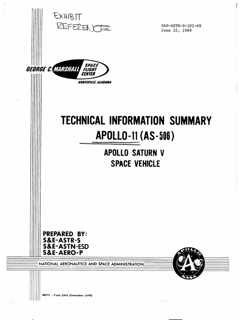 Technical Information Summary Apollo 11 (As-506) | PDF