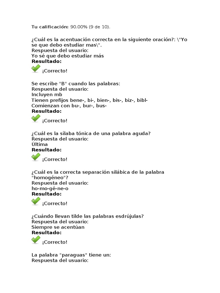 Examen 1 Ortografia y Redaccon | PDF | Artes del Lenguaje y Comunicación