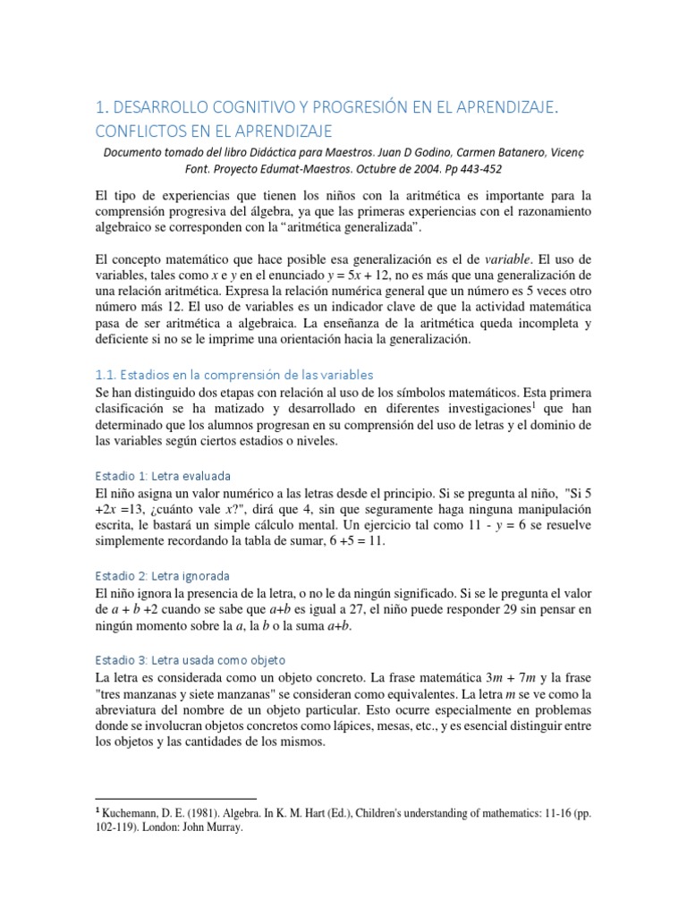 Didáctica Del Razonamiento Algebraico | PDF | Multiplicación | Ecuaciones