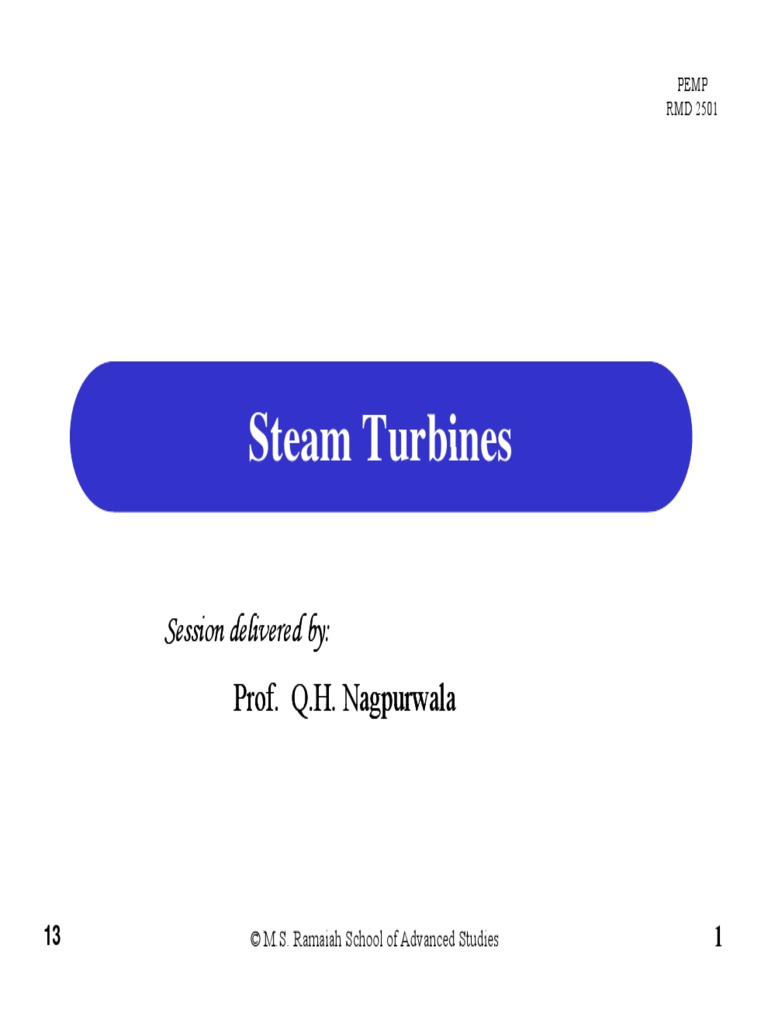 Steam Turbines Intro and Rankine Cycle | PDF | Turbine | Jet Engine