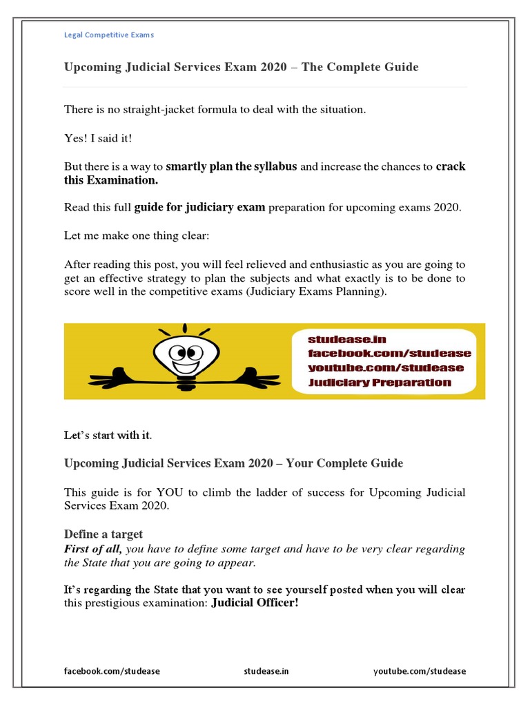 Judiciary Exam Preparation Guide 2020 | PDF | Judiciaries | Test ...
