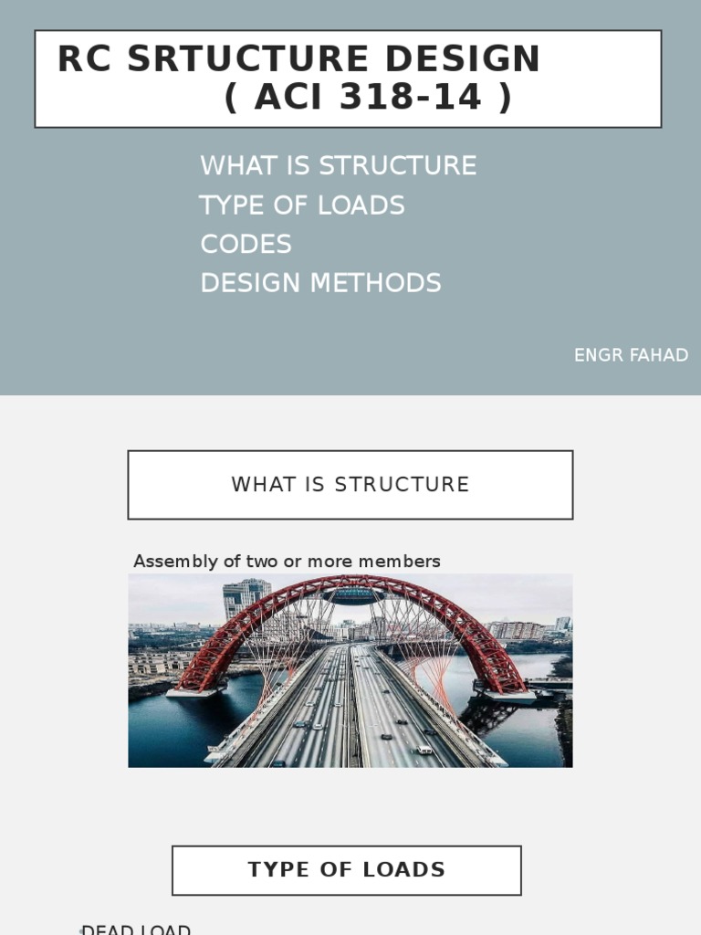 RC Srtucture Design (ACI 318-14) : What Is Structure Type of Loads ...