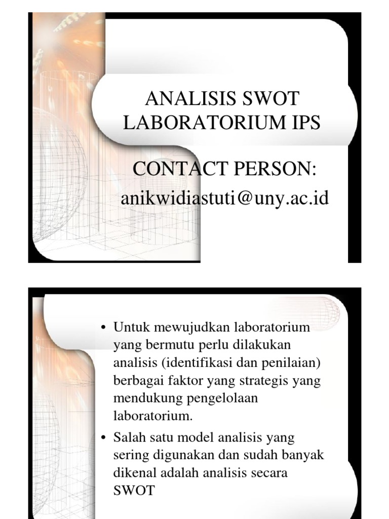 Analisis SWOT Laboratorium IPS | PDF