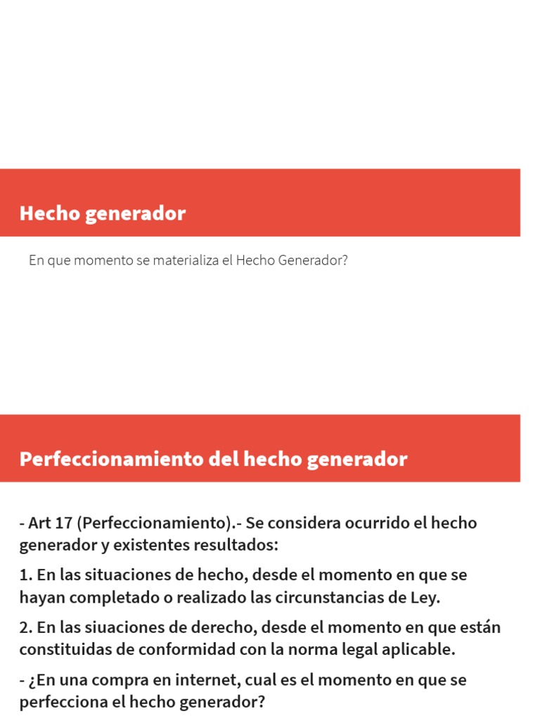 Hecho Generador | PDF | Herencia | Impuestos