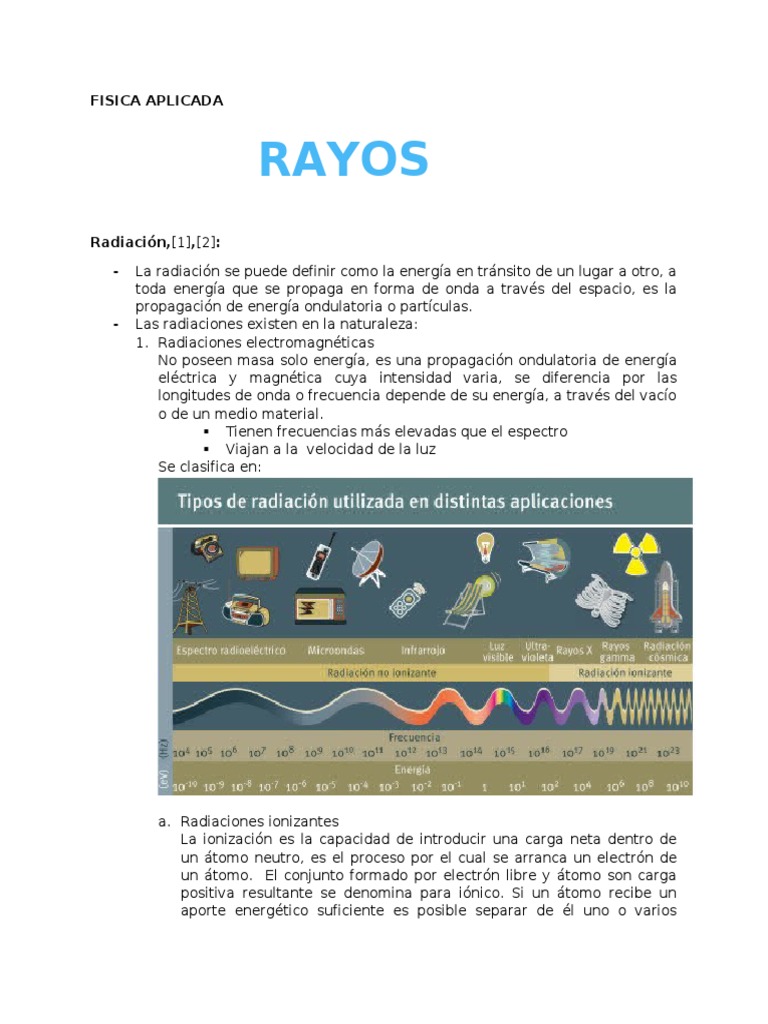 RAYOS GAMMA FIsica | PDF | Rayo gamma | Radiación electromagnética