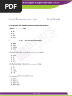 ICSE Class 4 Maths Sample Paper | PDF | Fraction (Mathematics) | Numbers