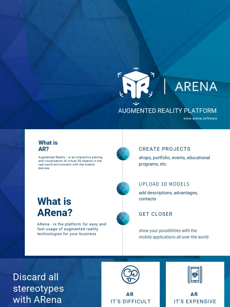 Augmented Reality Platform: WWW - Arena.software | PDF | Augmented ...