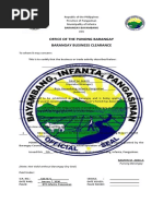 Barangay Business Permit | PDF