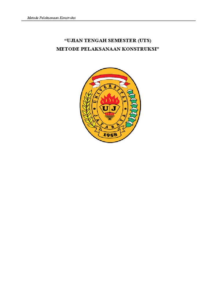 UTS Metode Konstruksi Aditya R | PDF | Teknologi & Rekayasa
