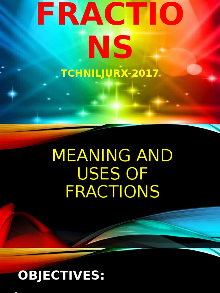 FRACTIONS | PDF | Fraction (Mathematics) | Mathematical Notation