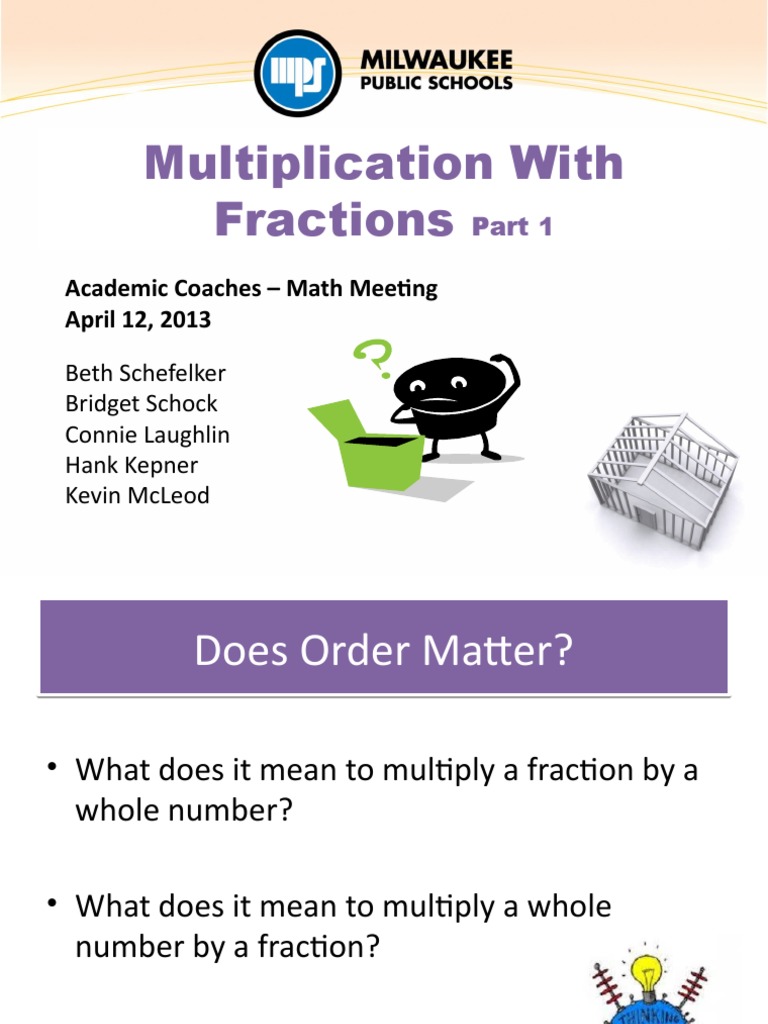 Contextualization Example (Fractionsmultiplication) | PDF ...