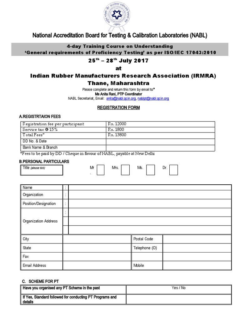 National Accreditation Board For Testing & Calibration Laboratories ...
