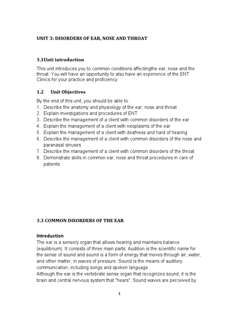 Ent and Optalmology | PDF | Ear | Hearing