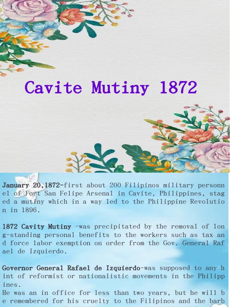 RPH-Cavite Mutiny 1872 | PDF