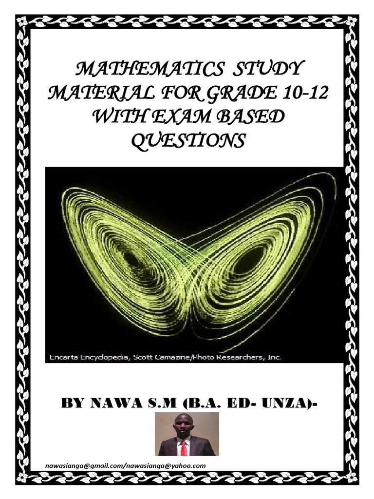 Maths Study Material For Grade 10-12 PDF | Download Free PDF ...