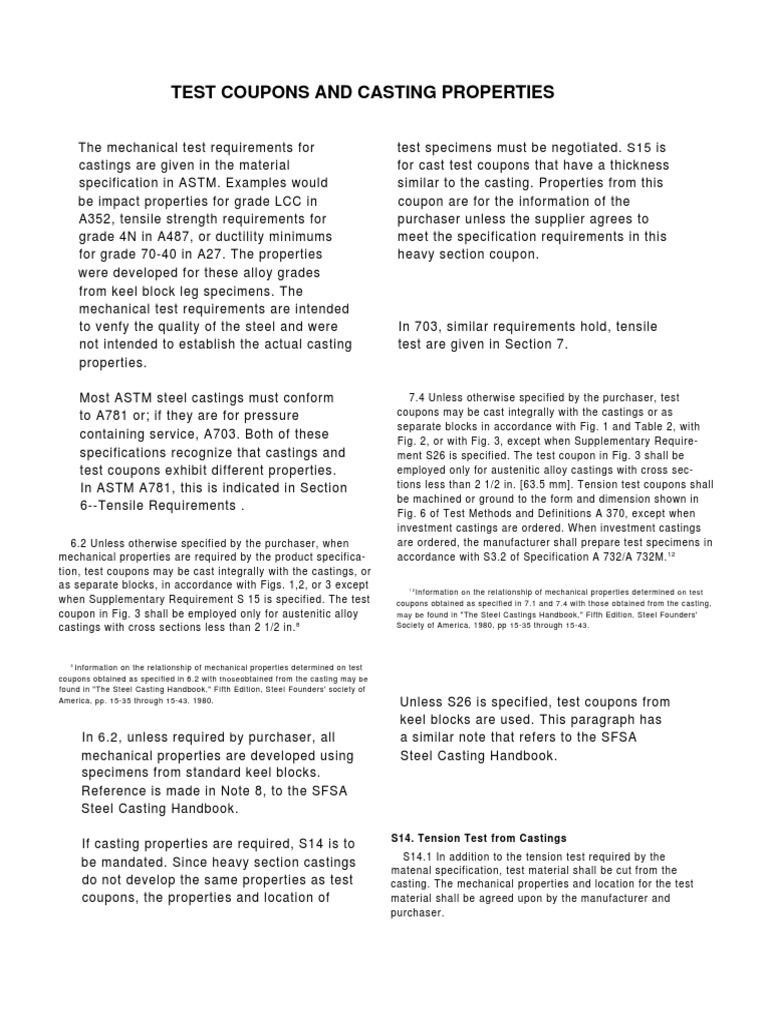 Test Coupon | PDF | Heat Treating | Fracture