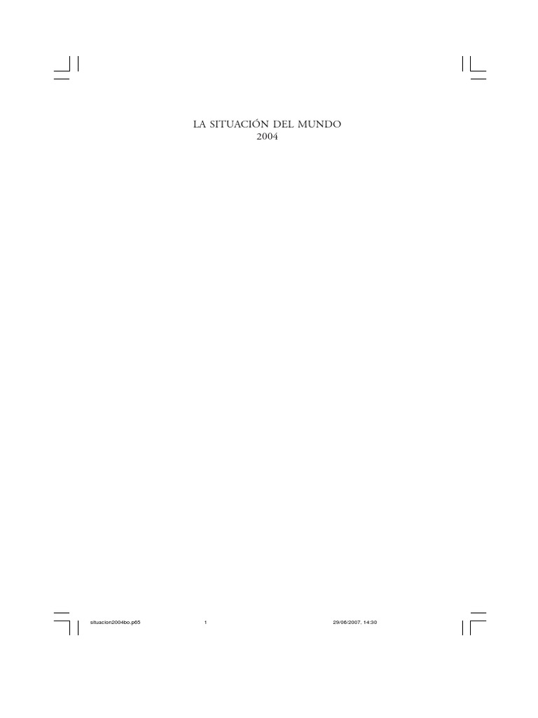 Informe Worldwatch Institute 2004 PDF | PDF | Consumo (economía ...