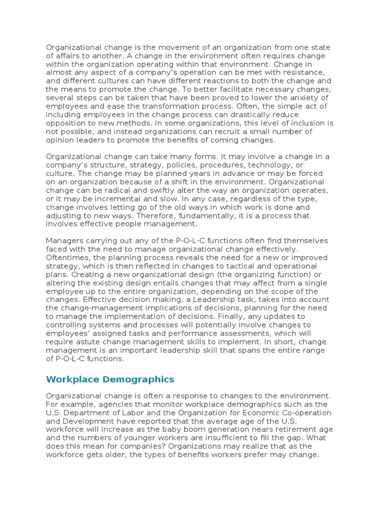 Workplace Demographics | PDF | Employment | Employee Retention