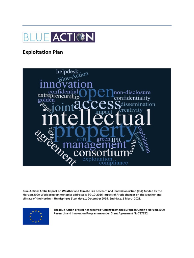 Exploitation Plan | PDF | Intellectual Property | Open Access