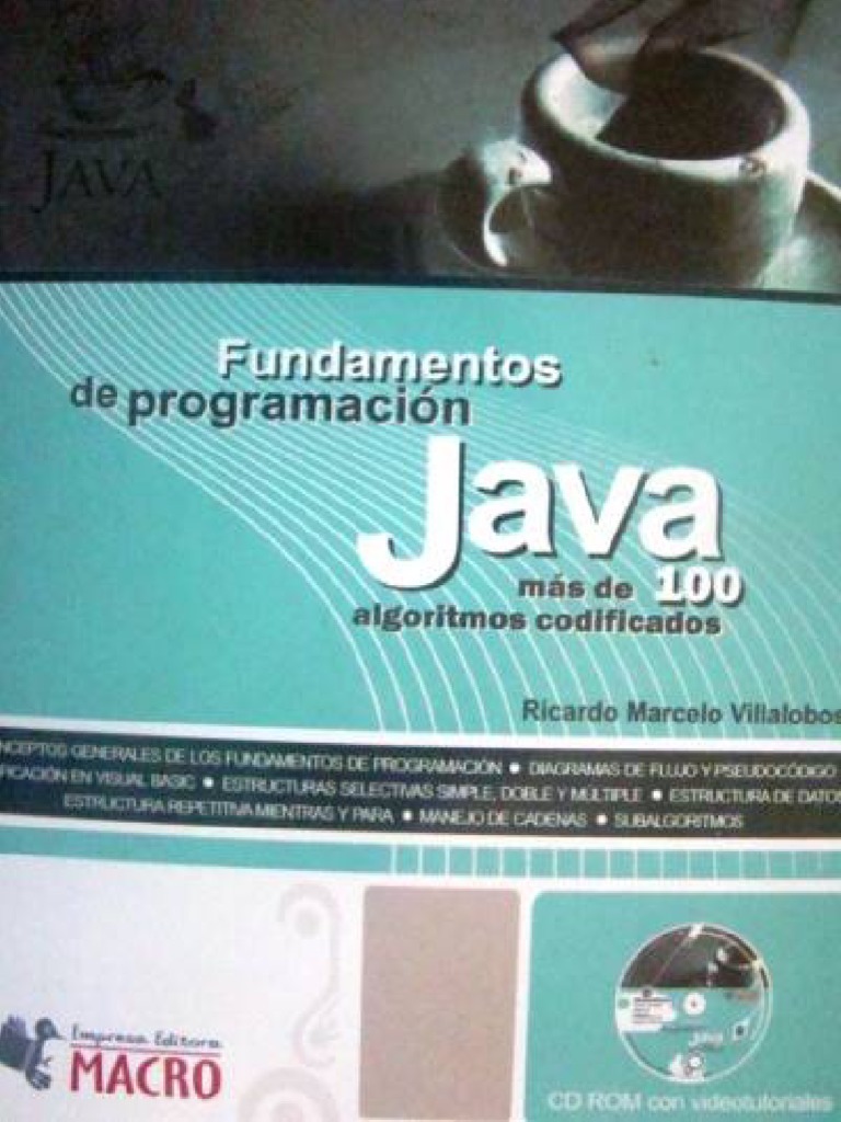 Fundamentos de Programacion Java Ricardo Villalobos | PDF