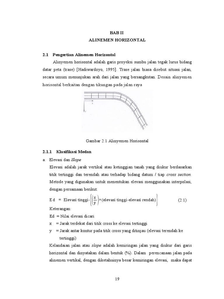 Alinemen Horizontal | PDF