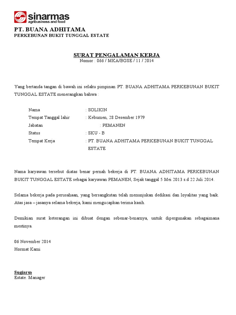 PT Buana Adhitama Bukit Tunggal Estate | PDF