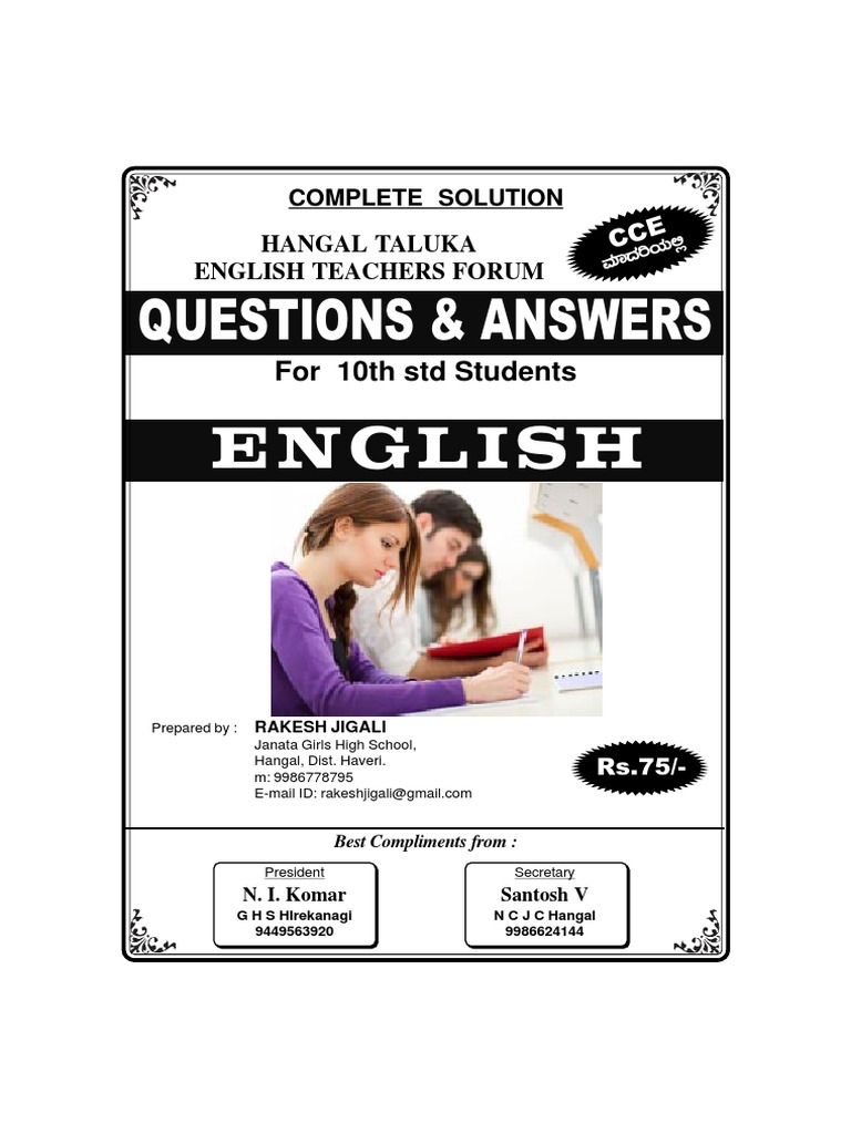 10th English Notes PDF | PDF | English Language | Sentence (Linguistics)
