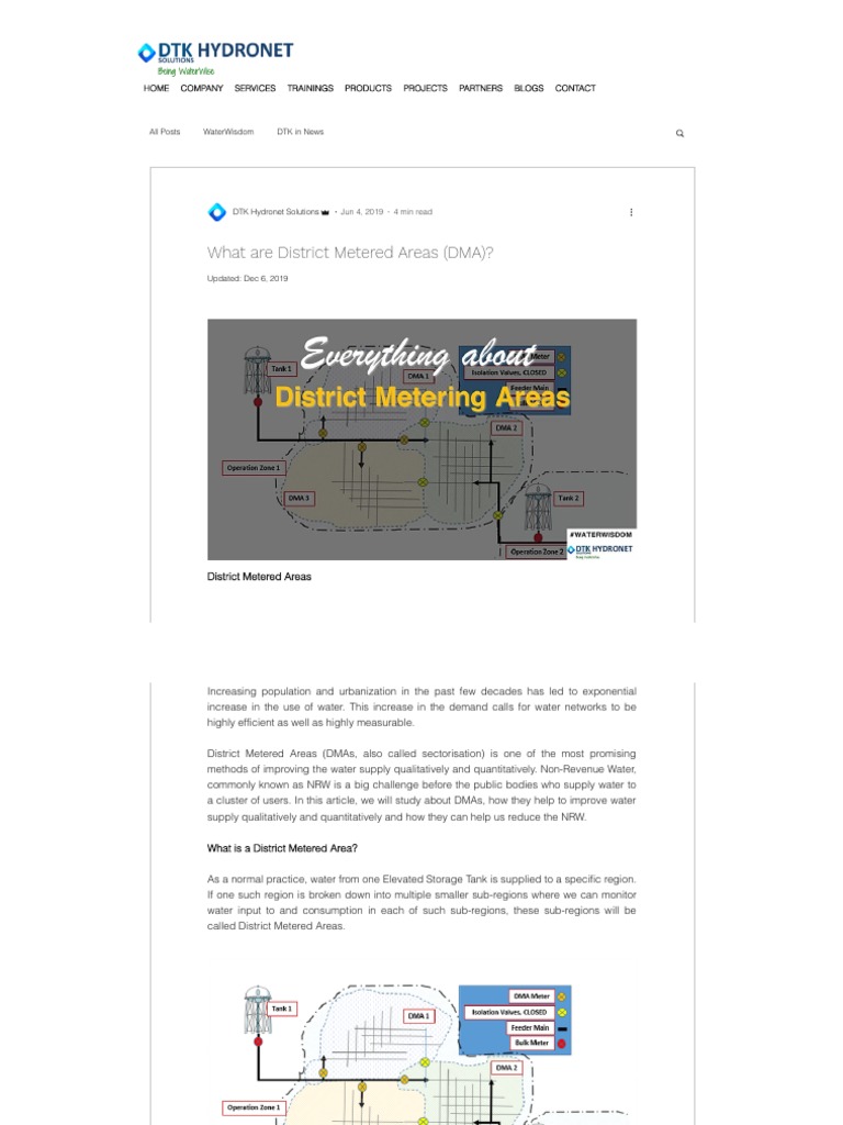 What Are District Metered Areas (DMA) | PDF | Nature