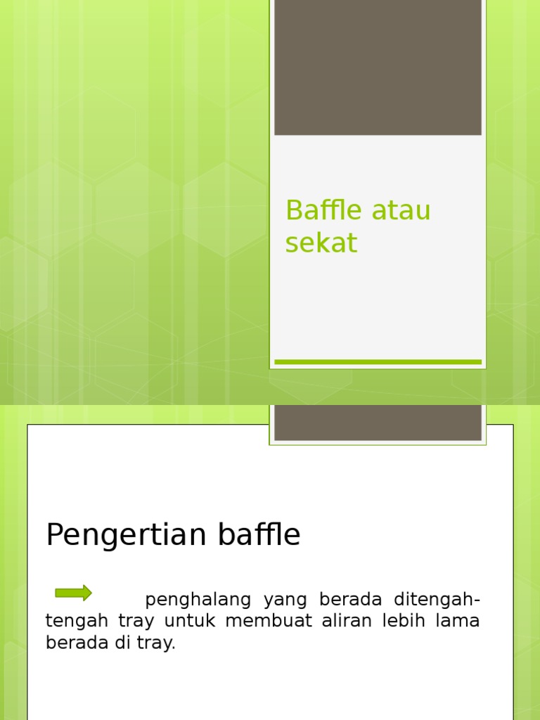 Baffle Atau Sekat | PDF