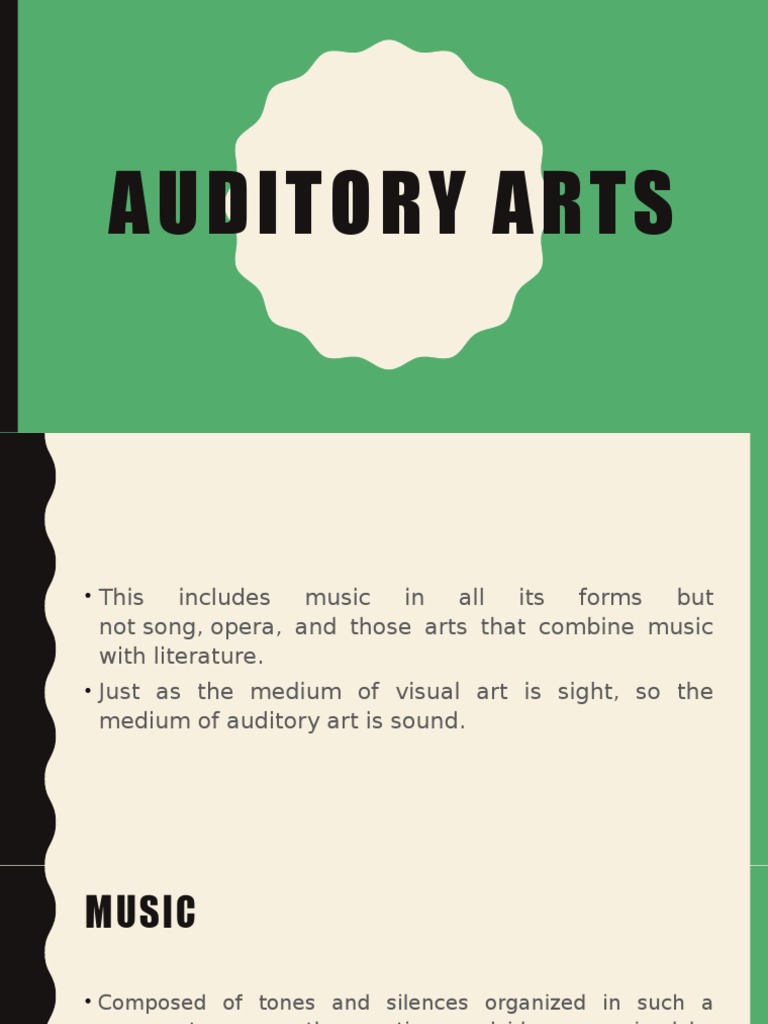Auditory Arts | Download Free PDF | Pitch (Music) | Sound
