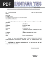 Contoh GANTI SPECIMEN BANK | PDF