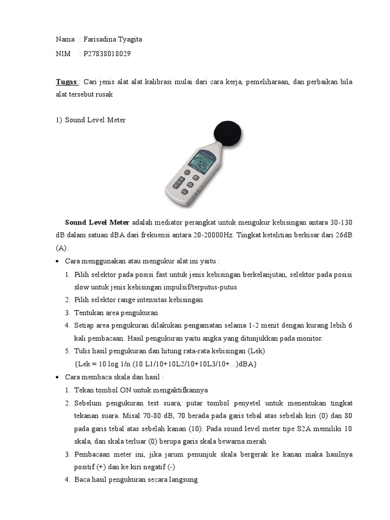 Alat Kalibrator | PDF | Teknologi & Rekayasa
