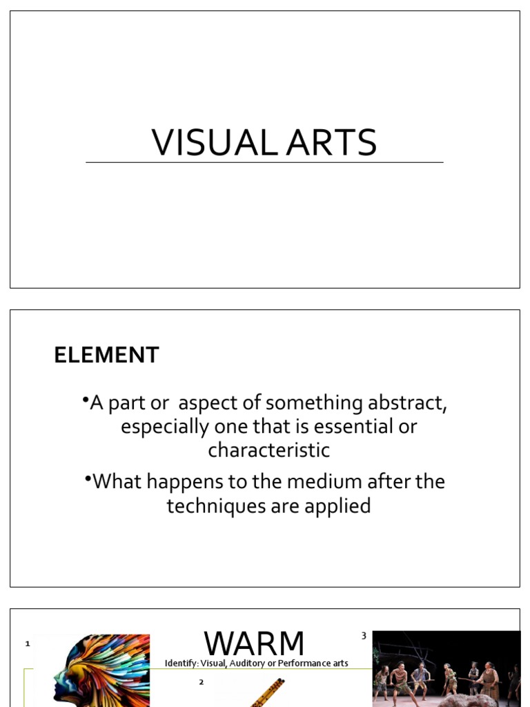 Visual Arts | PDF | Art Media | Vision