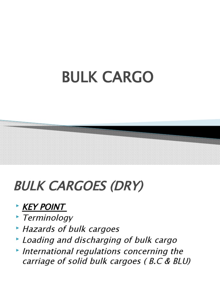 Cargowork 4 Bulk Cargoes | PDF | Cargo | Ships