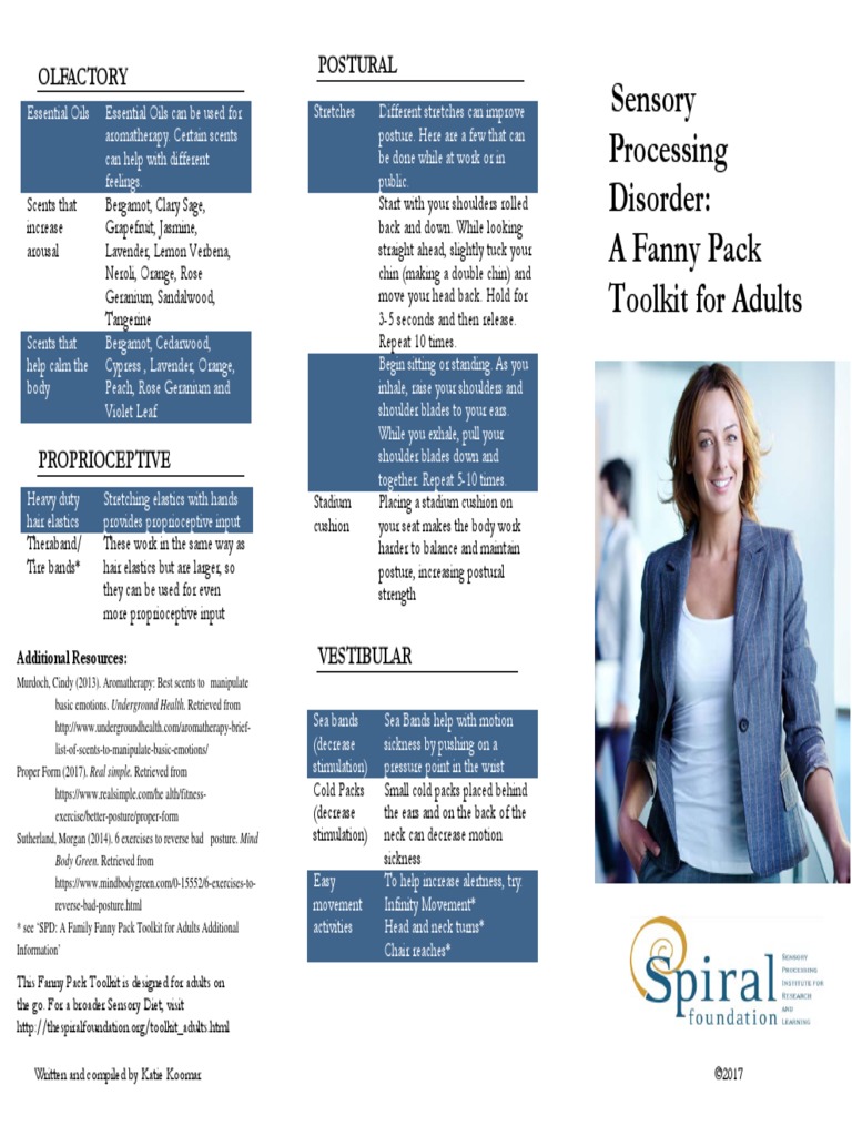 Brochure - Adult Sensory Toolkit | PDF | Taste | Somatosensory System