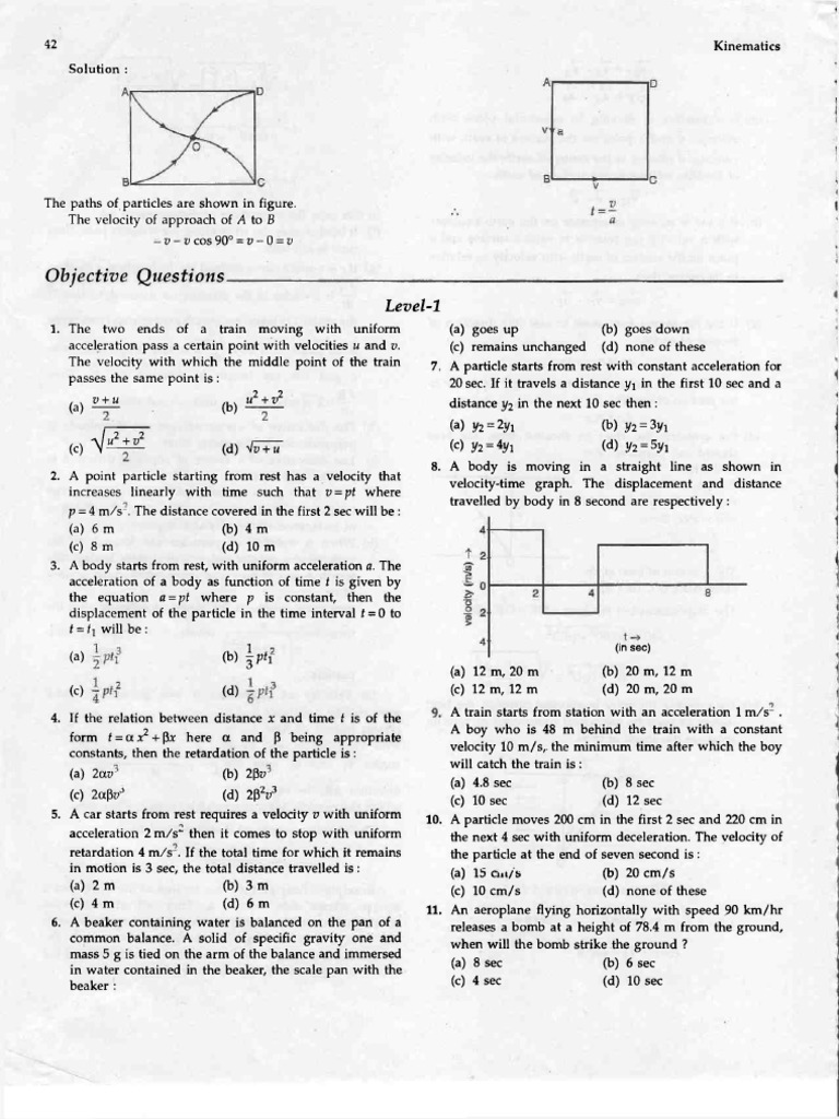 Kinematics Assignment 1 Dcp Pdf Pdf Acceleration Velocity