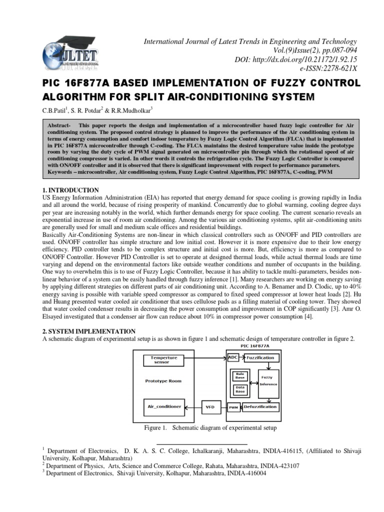 Logica Difussa Pic C | PDF | Air Conditioning | Fuzzy Logic