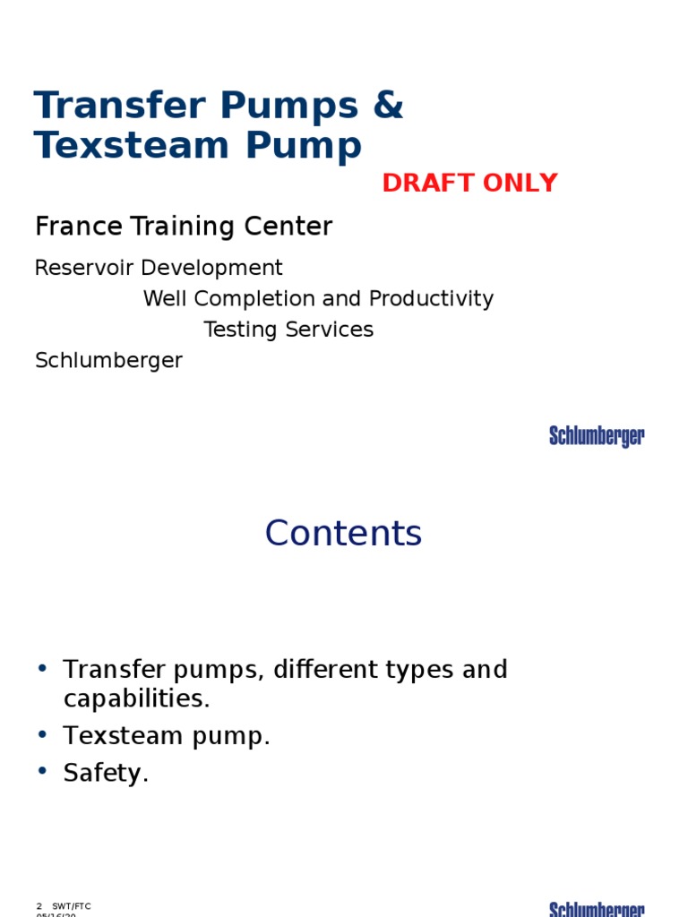 01 - Transfer Pumps + Texsteam | PDF | Pump | Rotating Machines