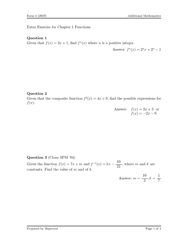Chapter 1 Functions | PDF | Number Theory | Discrete Mathematics