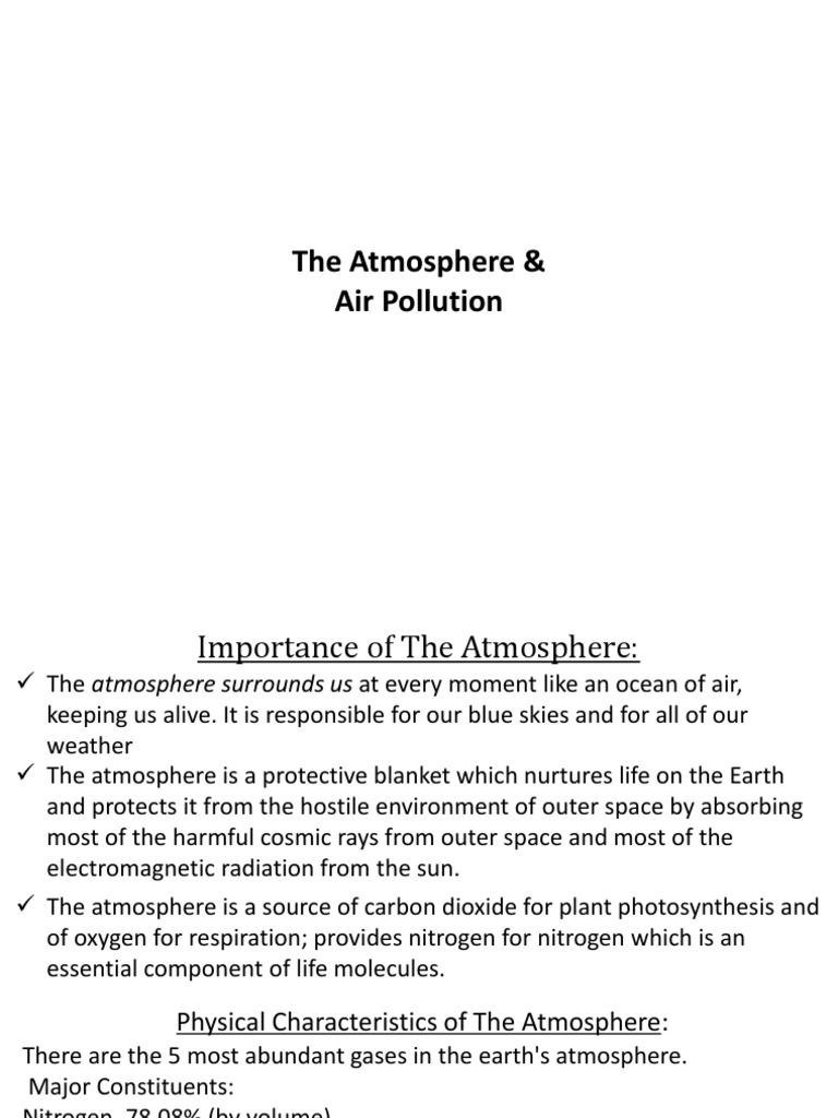 Air Pollution, 2019 II | PDF | Atmosphere Of Earth | Atmosphere