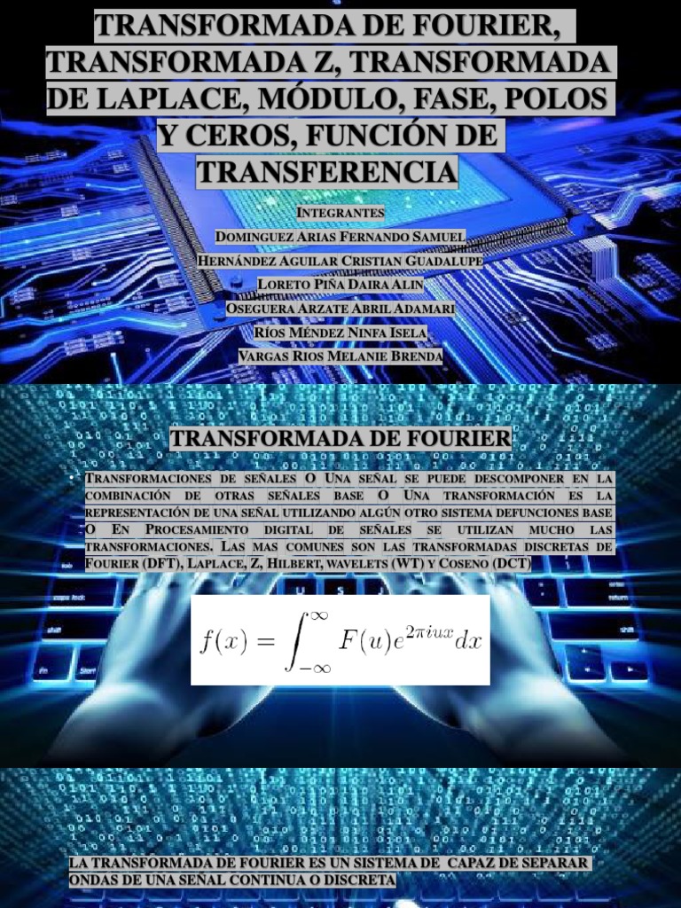 Transformada de Fourier, Transformada Z, Transformada | PDF ...