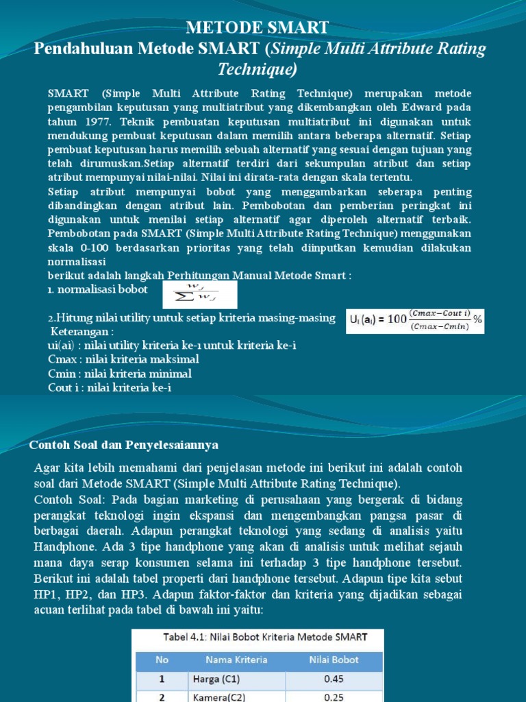 Pertemuan 4 Metode Smart | PDF