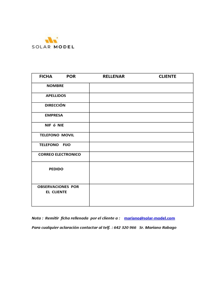 Fichas de Clientes | PDF