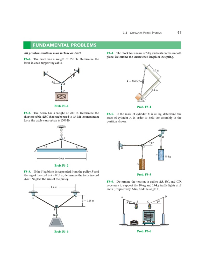Ejercicios Estatica 2D 3D Hibbeler | PDF