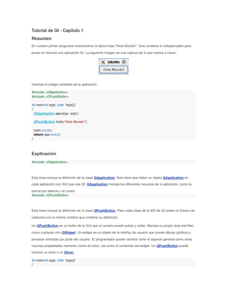Tutorial de QT | PDF