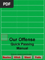Trips Bunch Formation Pass Plays | PDF | Quarterback | Athletic Sports