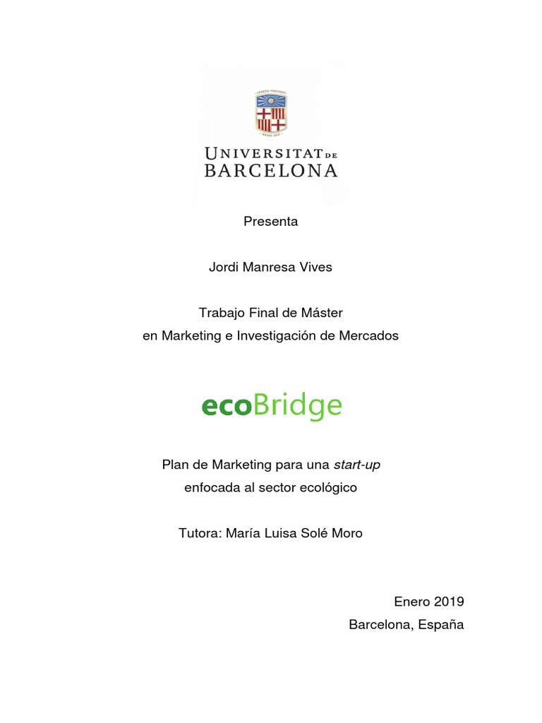 Ejemplo TFM PDF | PDF | Economía compartida | Modelo de negocio