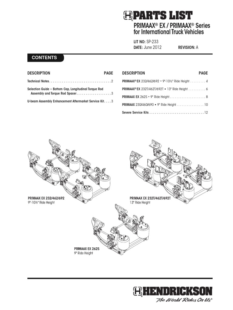 Suspension Primaax - Prostar PDF | PDF | Axle | Washer (Hardware)