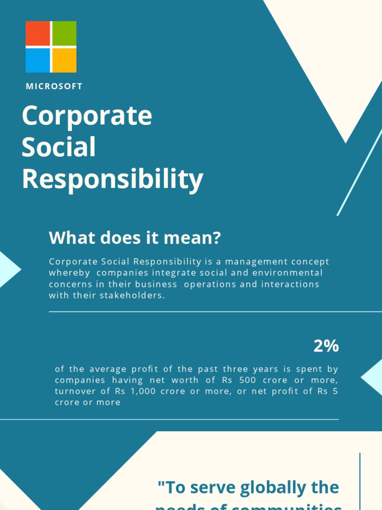 Microsoft CSR | PDF | Computing