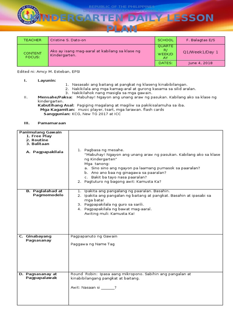 Dlp Week 1 Day 1 Pdf